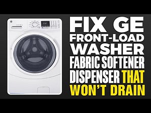 Fix GE Front-Load Washer Fabric Softener Dispenser That Won't Drain