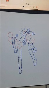 how to draw a fight scene