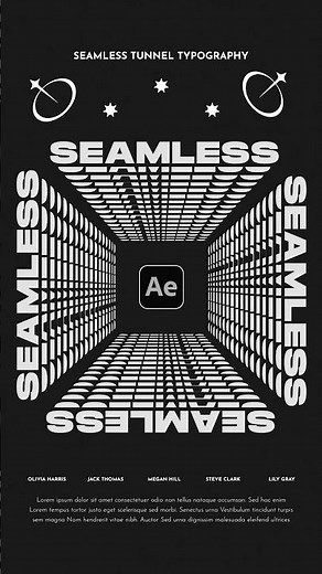 Create Epic Typography Tunnel Motion Graphics in After Effects