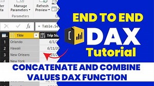 End-to-End DAX Tutorial | Power Bi | CONCATENATE COMBINE VALUES FUNCTION | KSR Datavizon | KSR Datavizon