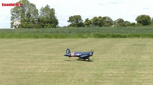 First flight and no challenges...straight into some low passes ! FMS 1.7 metre F4U Corsair. Discount with code 'EssentialRC' on www.fmshobby.com | Essential RC