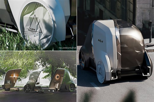 Autonomous Kia Pod EV is Designed for City Driving, Doubles as Mobile Office on Wheels