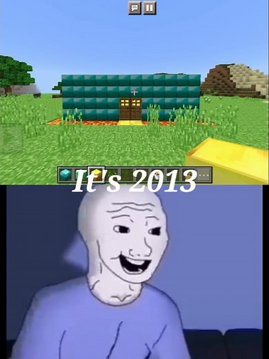 Minecraft in 2013 🥺 || #minecraft #nostalgia