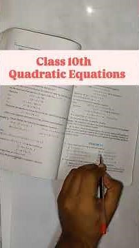 Quadratic Equations Class 10 |Exercise 4.1 Question 1📝#quadraticequation #smartstudyvs #ncert