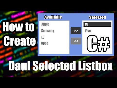 Create Custom Control DLL file Drag and Drop Listbox Multi Selection C# Winform