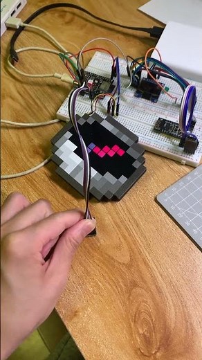 Using LED Matrix to make the compass in Minecraft #minecraft