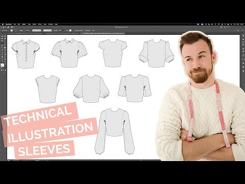 TECHNICAL DRAWING FOR FASHION: PART 2 - Creating sleeves & more complicated design details