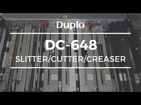 DC-648 Slitter/Cutter/Creaser | Product Demo | Duplo USA