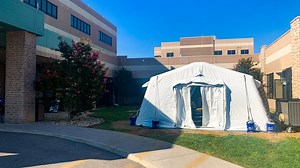 Carilion Clinic takes precautions, sets up outdoor waiting space