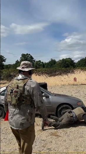 Side Shooting Position in Vehicle Bay Stage at Michigan SWAT Challenge