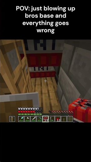 just blowing it up #minecraft #minecraftmemes #gaming