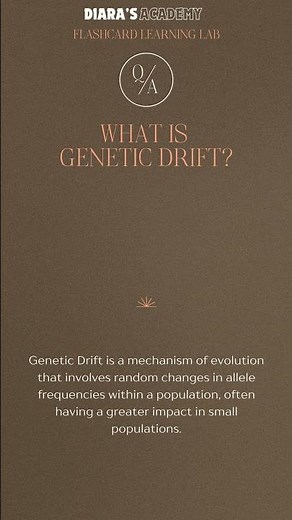 What is Genetic Drift @Diarasacademy