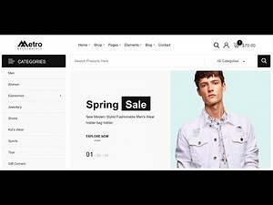 Metro – Minimal WooCommerce WordPress Theme | Clean Design eCommerce Website
