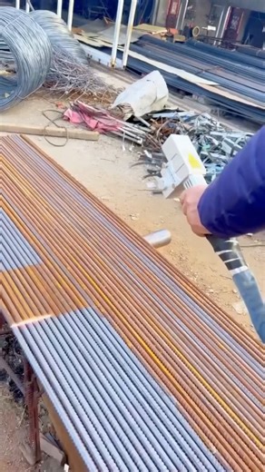 Rebar Rust Removal #rebars #laserrustremoval