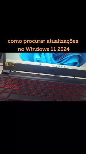 como procurar atualizações no Windows 11 2024 todas as marcas de notebook e pc Compaq Asus Dell positivo Acer Lenovo Hp AOC Multilaser ultra Samsung #atualizacaowindows11 #windows11 #atualização #tutorial #novaatualizacao