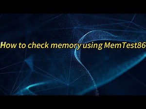 How to check memory using MemTest86