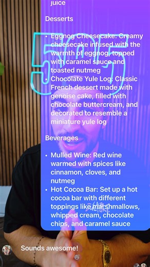 POV: Hopping in the fam group chat to decide your holiday meal menu with a little help from Meta AI | Messenger