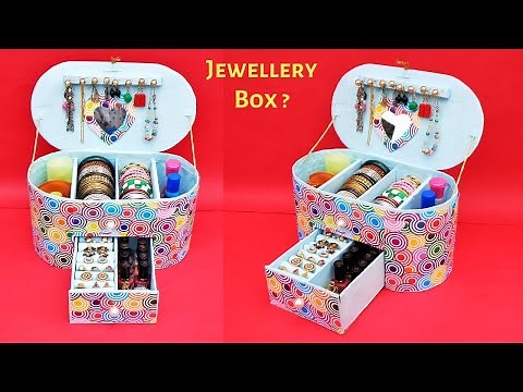 Jewellery Box making at Home with waste Cardboard | Best out of waste