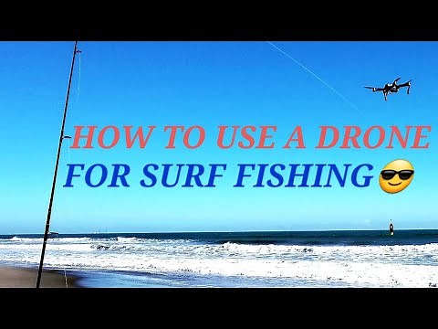 How To Use A Drone For Surf Fishing! Take Your Fishing Line To The Deep Zone And Catch Big Fish!😎