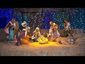 Beautiful Nativity Manger Scenes Baby Jesus Birth Christmas Slideshow & Peaceful Instrumental Piano