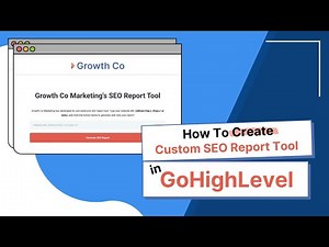 Create a Custom SEO Report Generator in GoHighLevel | GHL Tutorial