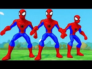 THREE SPIDERMAN SALVATION FROZEN ELSA & NURSERY RHYMES CHILDREN SONGS