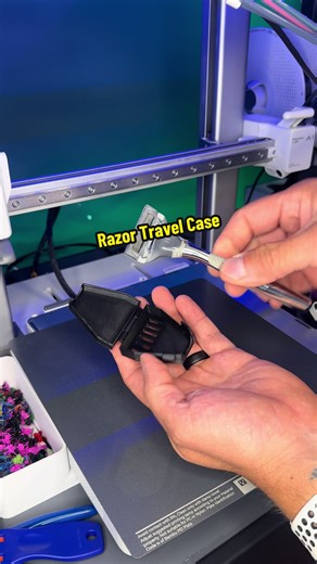 Checkout this travel case for @Harry's razors. Printed in @BAMBULAB Official PETG-HF in my A1. What other useful prints would you like to see? #printtok #3dprinting #3dprinter #useful #harrys