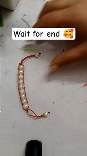 “DIY Pearl Bracelet in 30 Seconds ✨ Easy & Beautiful”#shortfeeds #diy #viral