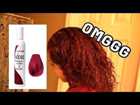 HOW I DYE MY HAIR AT HOME USING ADORE HAIR DYE! | Natural T.