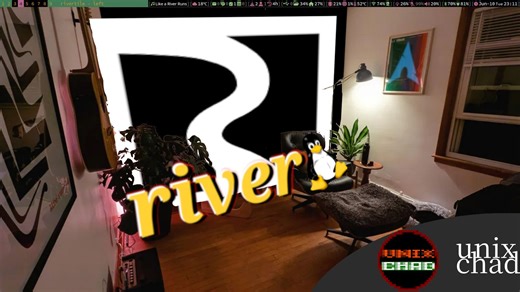 river继承了dwm管理窗口的优雅：tags与wayland