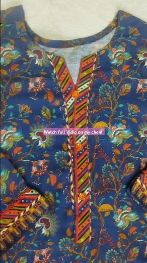 Neck design cutting and stitching for suit/round v placket neck design with easy method