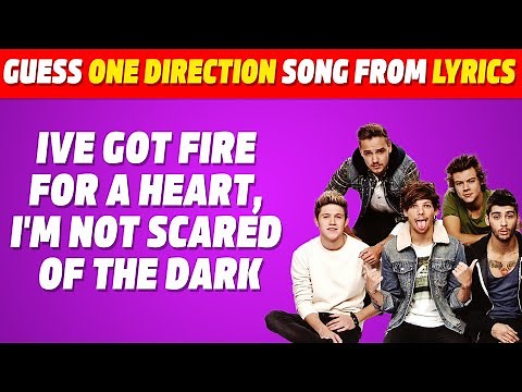 Guess One Direction songs from the lyrics | Guess the song | Directioners Song Quiz 2025
