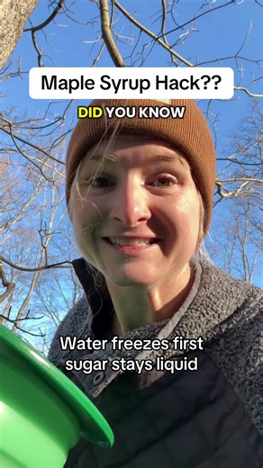 Maple Syrup Freezing Hack for Backyard Sugaring