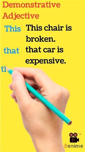 Demonstrative Adjective |❤️‍🔥#shorts shikksha plus classes #English Adjective | #english #spokeneng