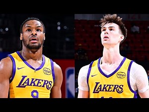 Bronny James & Colin Castleton Lead The Lakers To Their 1st Summer League Win In Vegas!