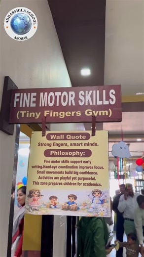 Adharshila School, Abohar on Instagram: "At Adharshila Kindergarten & Little Steps School, every corner is thoughtfully designed to inspire creativity, confidence, and joyful learning for our tiny tots. 🌈 From our vibrant Art & Craft Room and energetic Dance Room to the engaging Montessori Room, Library, STEM Lab, Computer Room, and Story Room, each space encourages children to explore, imagine, and express themselves freely. Our dedicated areas for Stage Craft, Fine Motor Skills, Gross Motor S