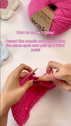 How to knit the Daisy Stitch