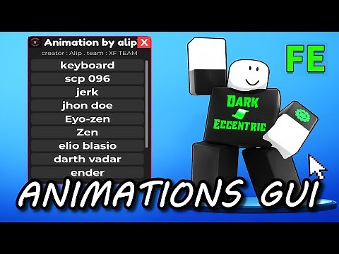 Roblox Fe Script Showcase: Alip Animations Gui