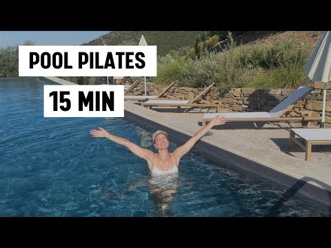 15 min Pool Pilates workout | Full Body Toning in the Water