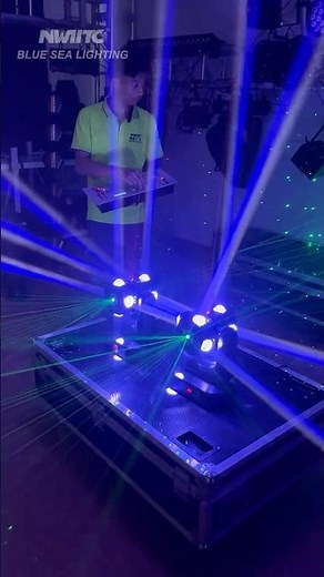 Spectacular Moving Head Fixture with Beam, Laser & Golden Light Effects