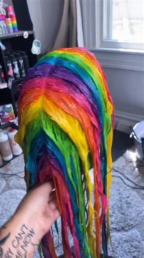 Vibrant Rainbow Hair Dyeing Tutorial