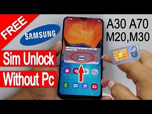 Samsung Free Sim Unlock M10,M20,M30,A40,A50,A70,A80 #AndroidUnlock