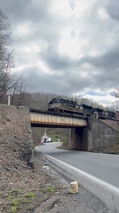 62K views · 1.1K reactions | Freight train crosses over southern West Virginia road. Can you guess where? | Southern West Virginia Online | Facebook