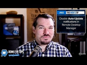 How to disable the auto-update notifications in Remote Desktop Manager - RDM Pro Tip 003