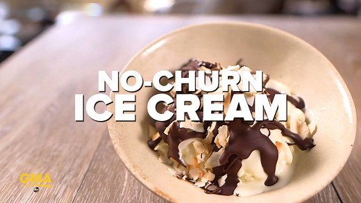 YUM! How to make No-Churn Ice Cream with a Magic Chocolate Shell. Recipe from our friends at Plated: http://abcn.ws/2r8S3L3 | Good Morning America