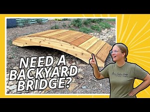 Build Your Own 6ft Cedar Bridge: Simple DIY Project Kit