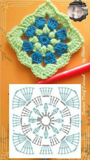 Fast and easy! Two colors Granny Square