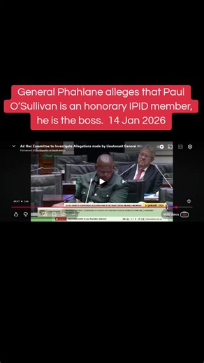General Phahlane's Claims on Paul O'Sullivan's Role