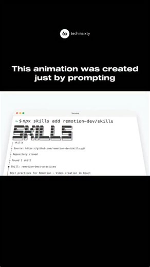 Techinsixty | AI | Apps | Web on Instagram: "Comment " Ai " for link Remotion is a developer-first video framework that turns React components into real videos. Animations, layouts, data, and logic are all written in code, then rendered into high-quality video files. Perfect for automated, data-driven, and scalable video creation. Key Features • Create videos using React and JavaScript • Frame-by-frame control with full logic and math • Render MP4, WebM, and videos with audio • Live preview with