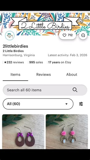 EXCITING NEWS‼️ The Etsy Shop is officially OPEN!! My goal this year was to get the shop back up & running and so far I have all of our Valentine’s Day jewelry ready for purchase. 💖 If you missed the sale last week, I hope you will click the link in my bio and see what is available. I will be uploading things daily & posting about it but for now grab yourself a V-Day treat! YOU deserve it! 💌 If you are local and prefer to pickup … comment LOCALPICKUP in the coupon code section to save on shipp